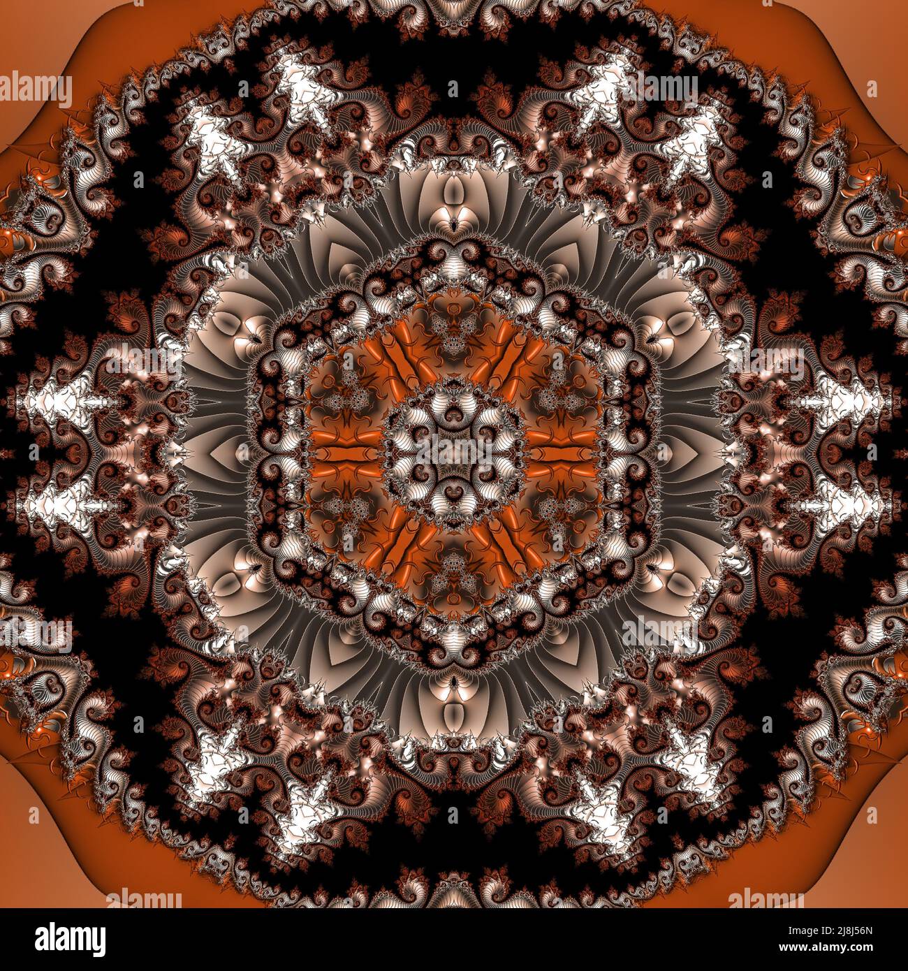 Abstract Computer generated Fractal design. A fractal is a never-ending ...