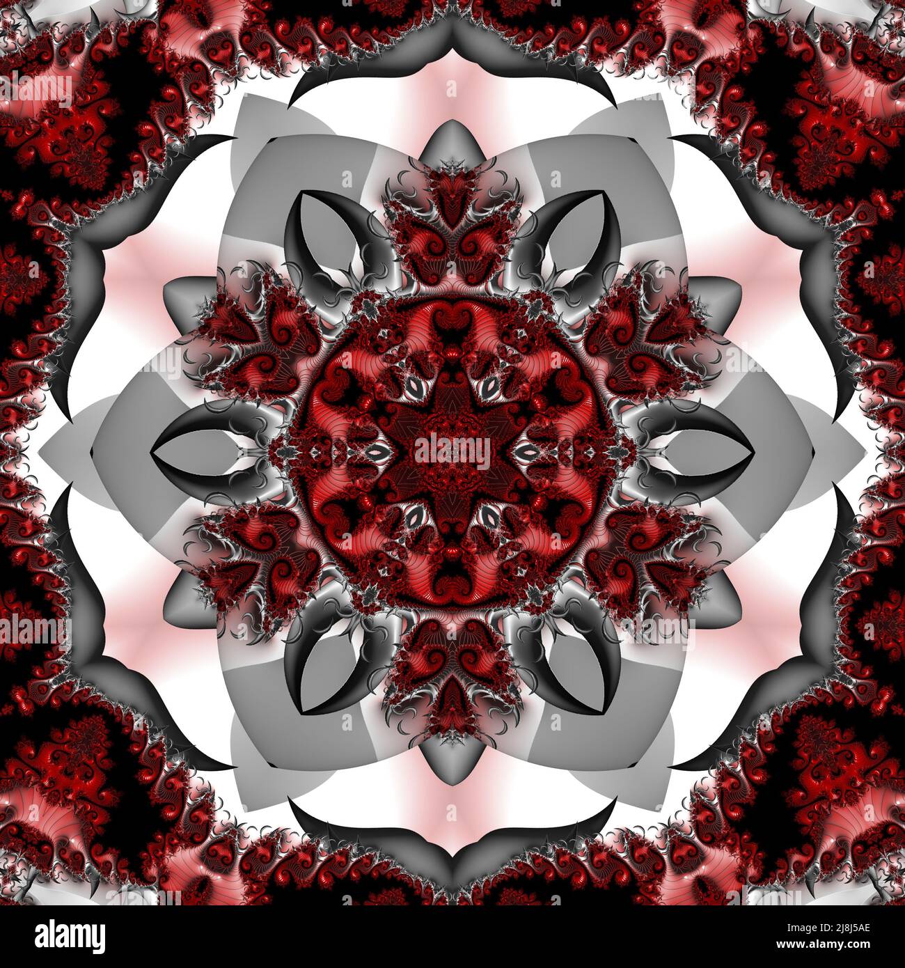 Abstract Computer generated Fractal design. A fractal is a never-ending ...