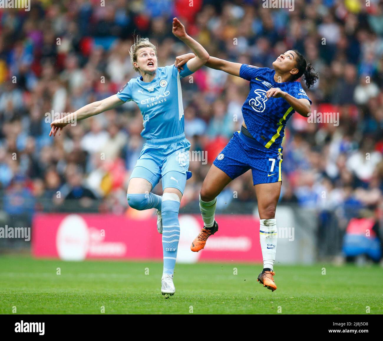 London England May 15 L R Ellen White Of Manchester City Wfc And