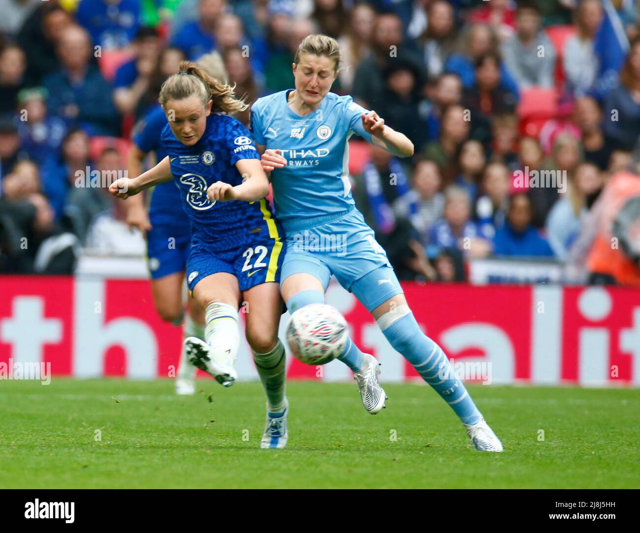 LONDON, ENGLAND - MAY 15:L-R Chelsea Women Erin Cuthbert and Ellen ...