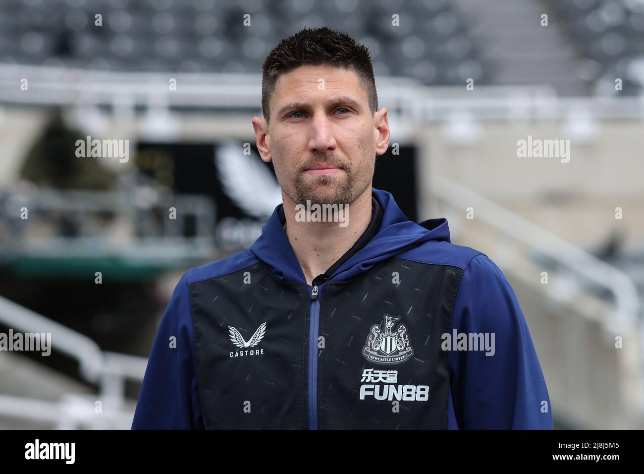 Federico Fernandez #18 of Newcastle United arrives at St James' Park ...