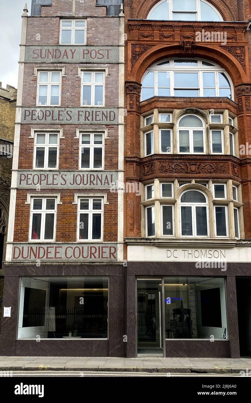 D.C. Thomson, Fleet St, London, U.K Stock Photo - Alamy
