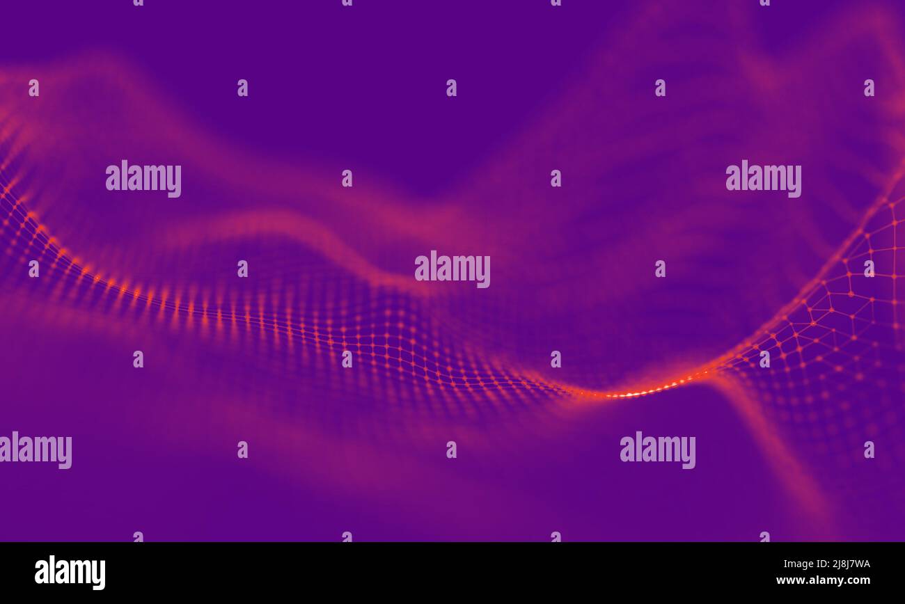 Abstract Purple Geometrical Background . Connection structure. Science ...