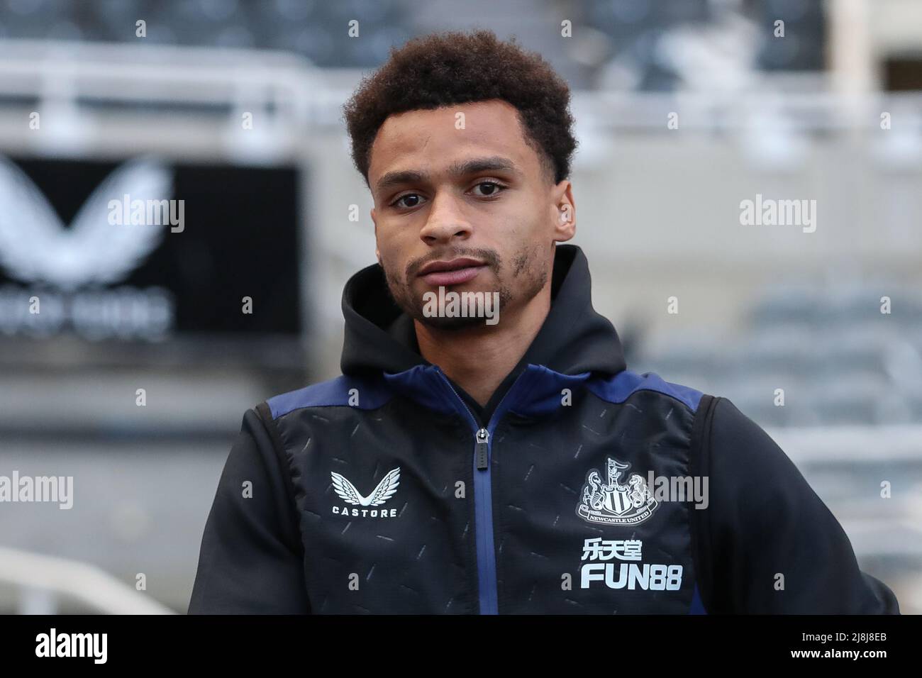 Jacob Murphy #23 of Newcastle United arrives at St James' Park Stadium ...