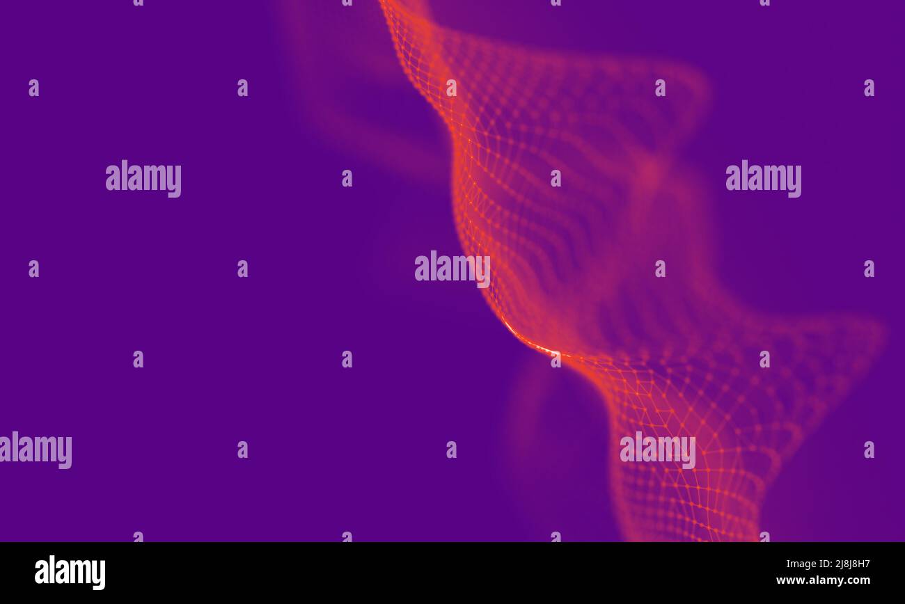 Abstract Purple Geometrical Background . Connection structure. Science ...
