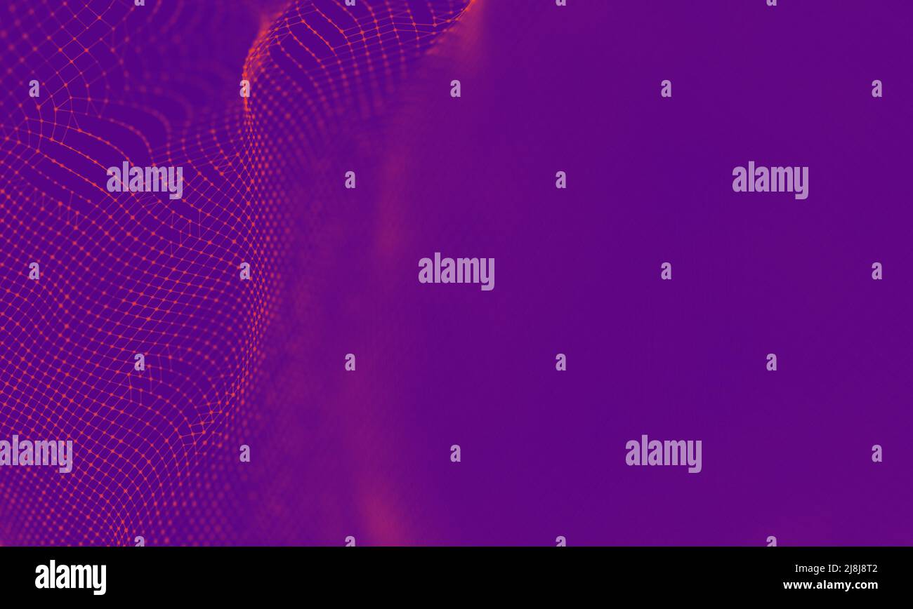 Abstract Purple Geometrical Background . Connection structure. Science ...