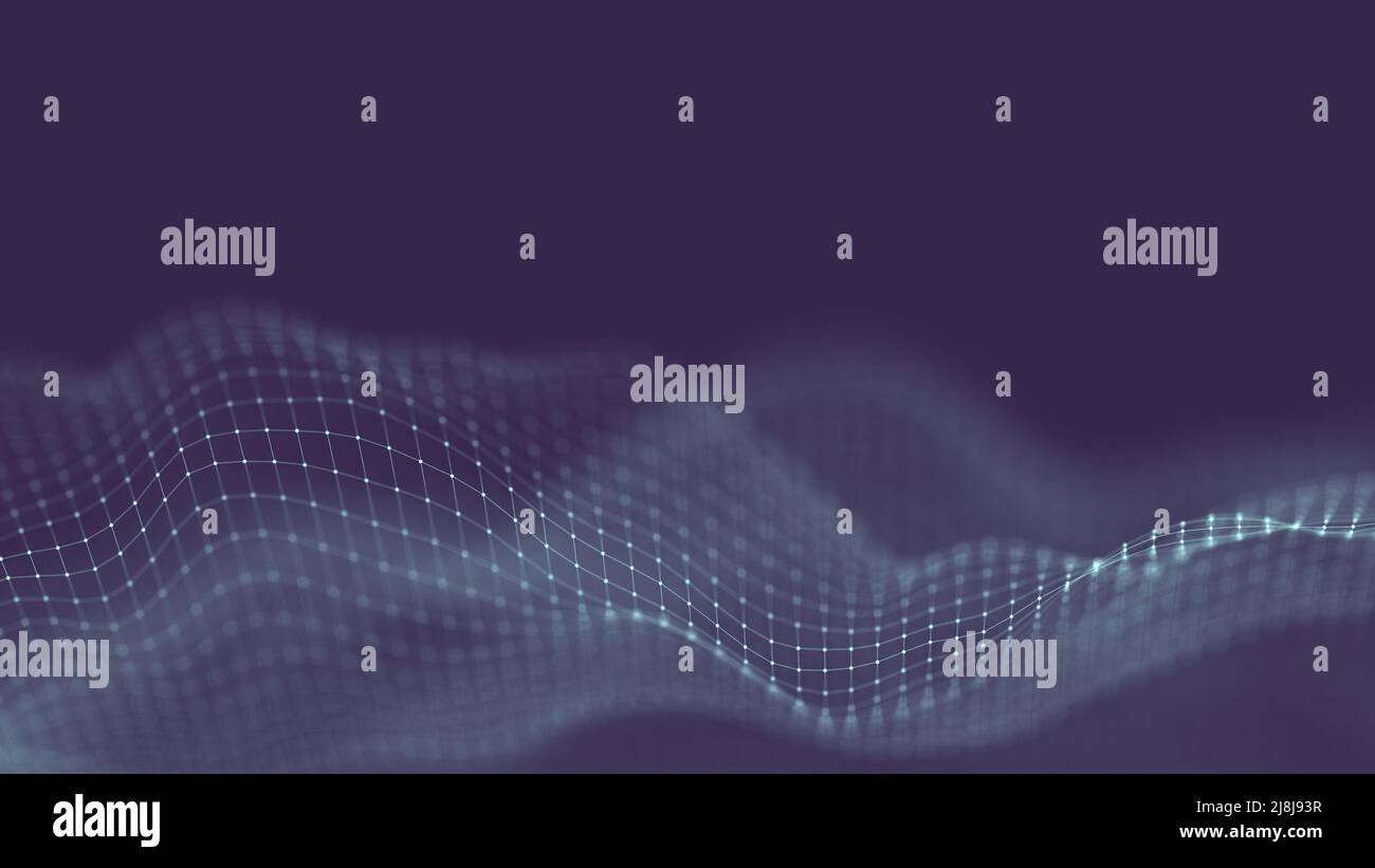 Data technology abstract futuristic illustration . Low poly shape with connecting dots and lines ...