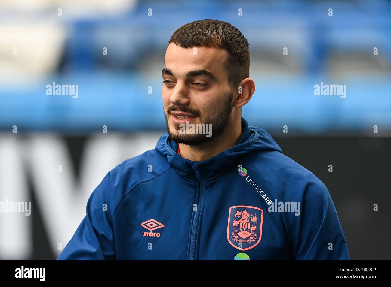 Danel Sinani #24 of Huddersfield Town arrives at The John Smith's ...