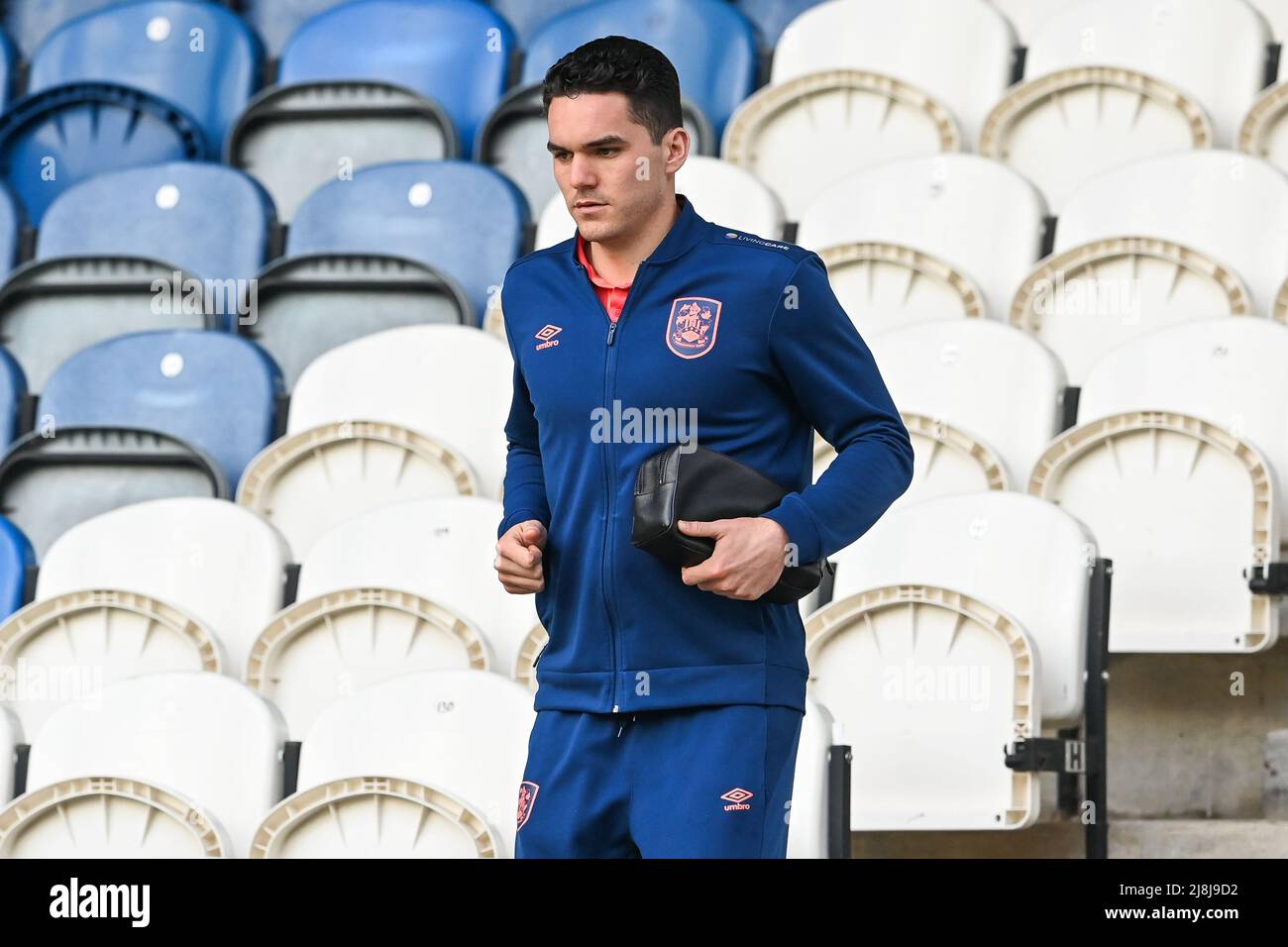 Lee Nicholls #21 of Huddersfield Town arrives at The John Smith's ...