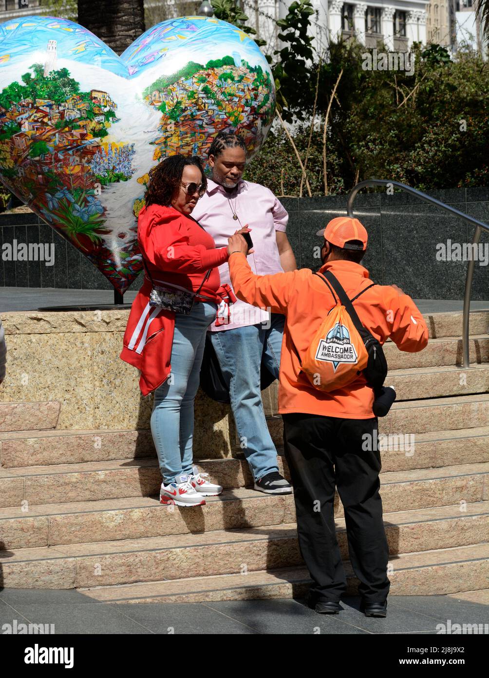 A Welcome Ambassador, hired by the city to boost tourism, helps ...