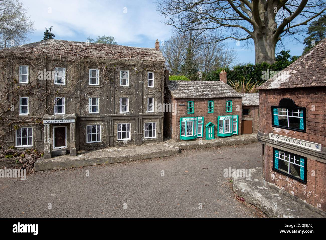 Wimborne.Dorset.United Kingdom.April 20tth 2022.View of a street in ...