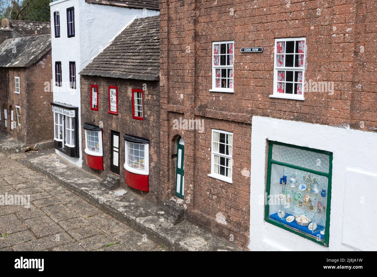 Wimborne.Dorset.United Kingdom.April 20tth 2022.View of a street in ...