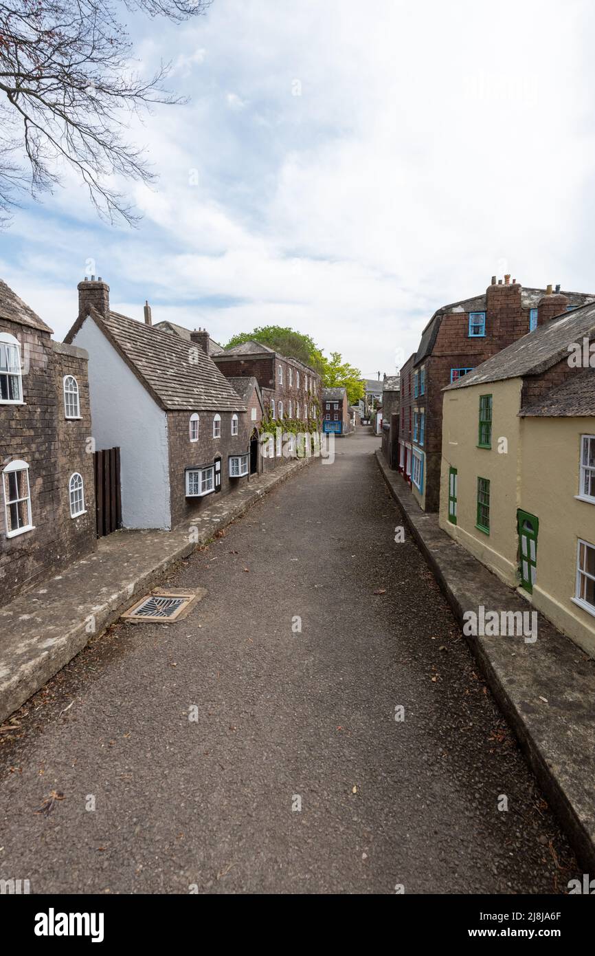 Wimborne.Dorset.United Kingdom.April 20tth 2022.View of a street in ...
