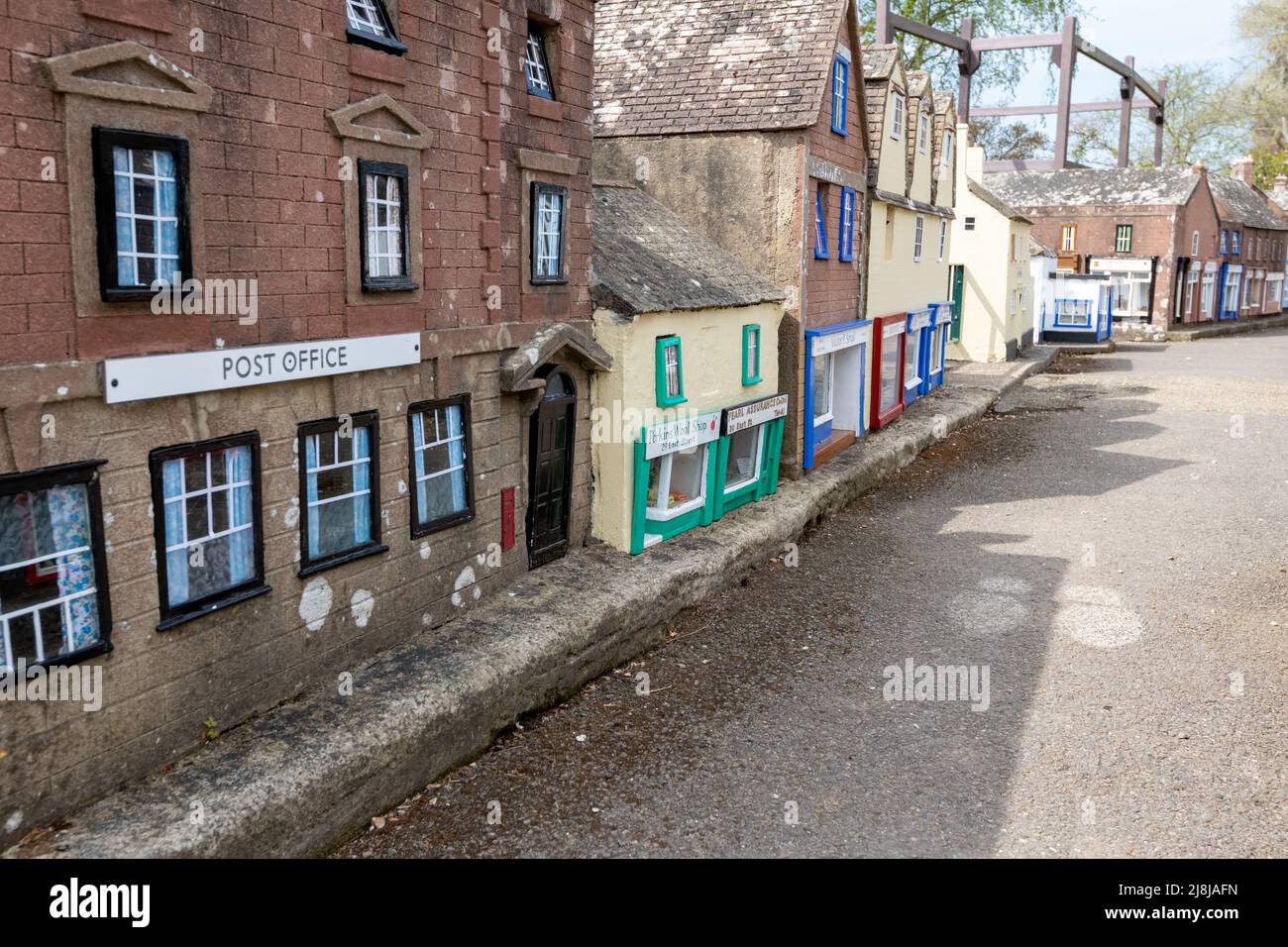 Wimborne.Dorset.United Kingdom.April 20tth 2022.View of a street in ...