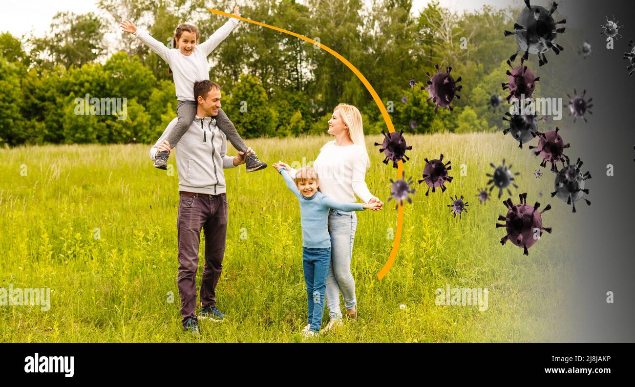 Stronger immunity - better disease resistance. people are protected ...