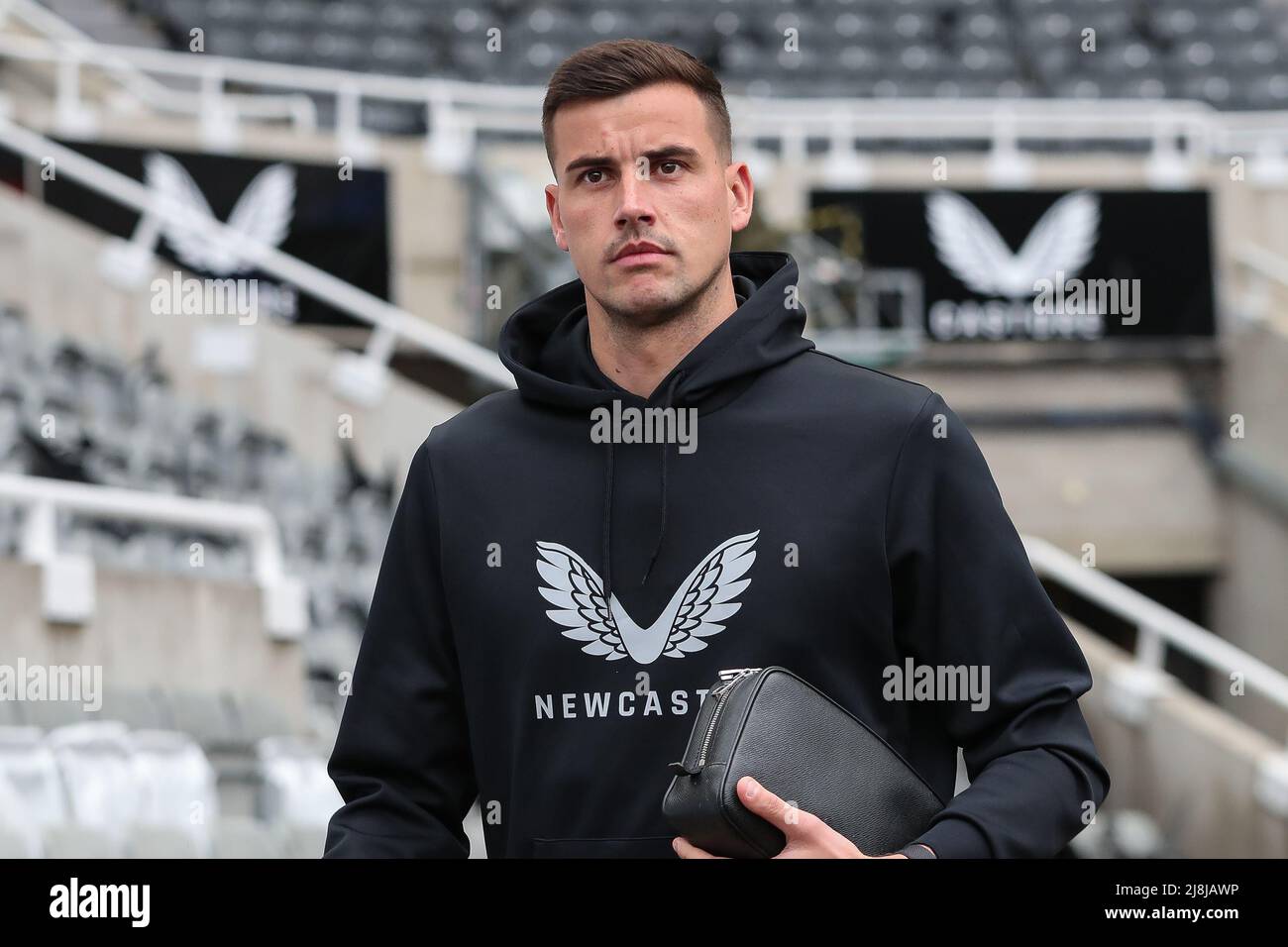Karl Darlow #26 of Newcastle United arrives at St James' Park Stadium ...