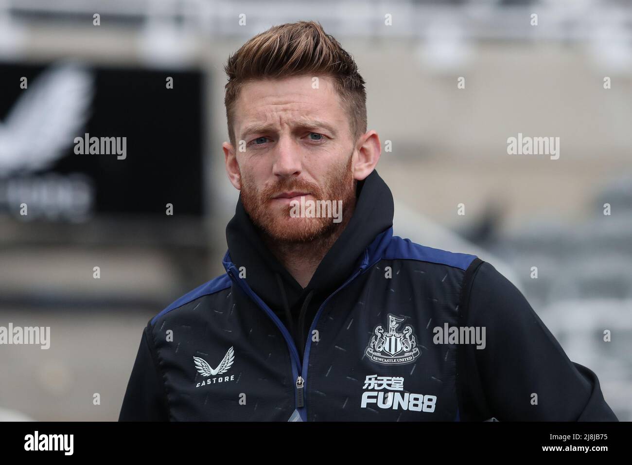 Mark Gillespie #29 of Newcastle United arrives at St James' Park ...