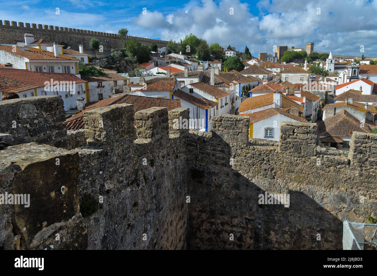 Obidos Medieval Town in Portugal Stock Photo - Alamy