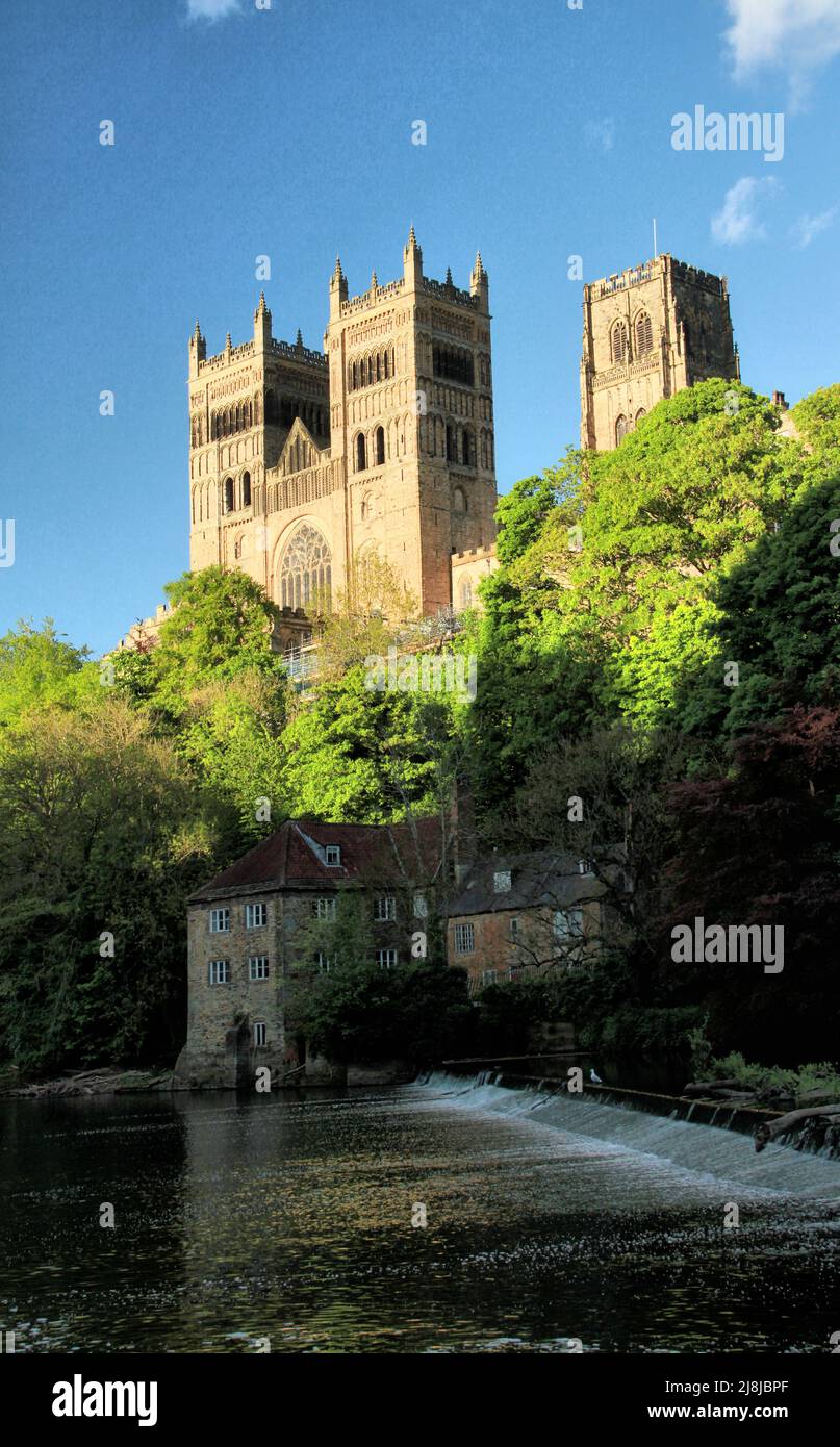 Durham Cathedral viewed from the river Stock Photo - Alamy