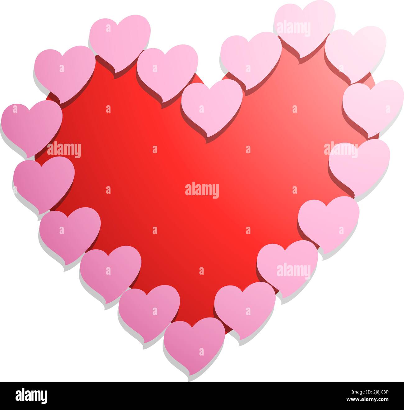 Love heart shape made Stock Vector Images - Alamy