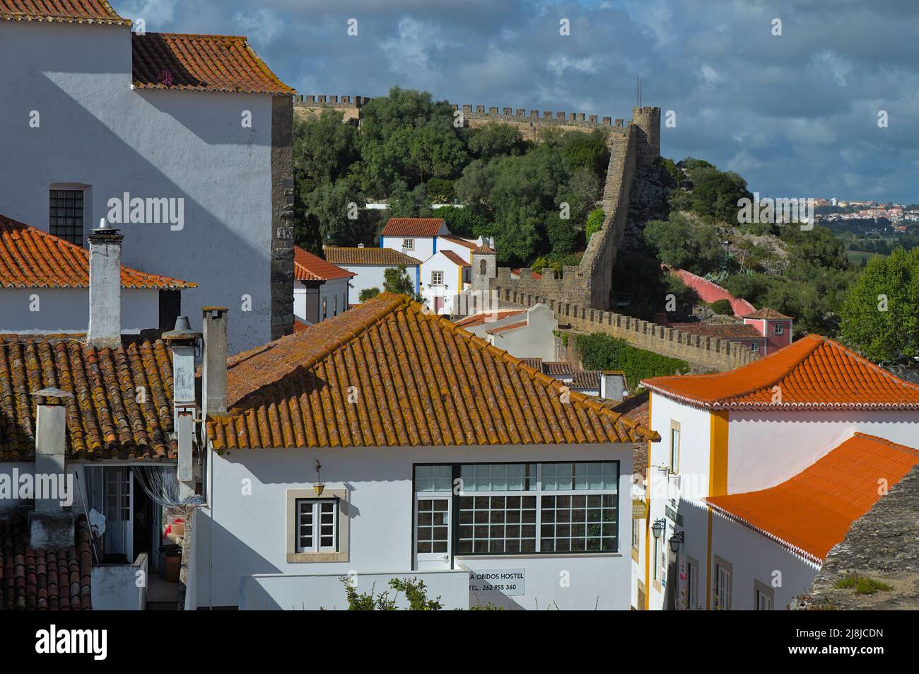 Obidos Medieval Town in Portugal Stock Photo - Alamy