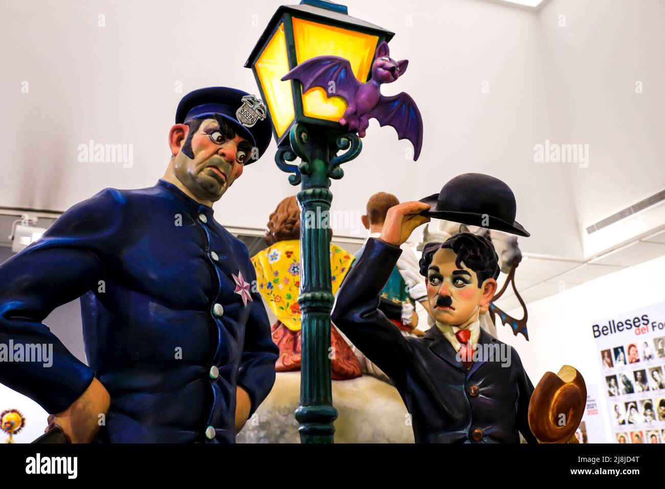 Alicante, Spain- May 12, 2022: Pardoned ninots exhibited in the ...