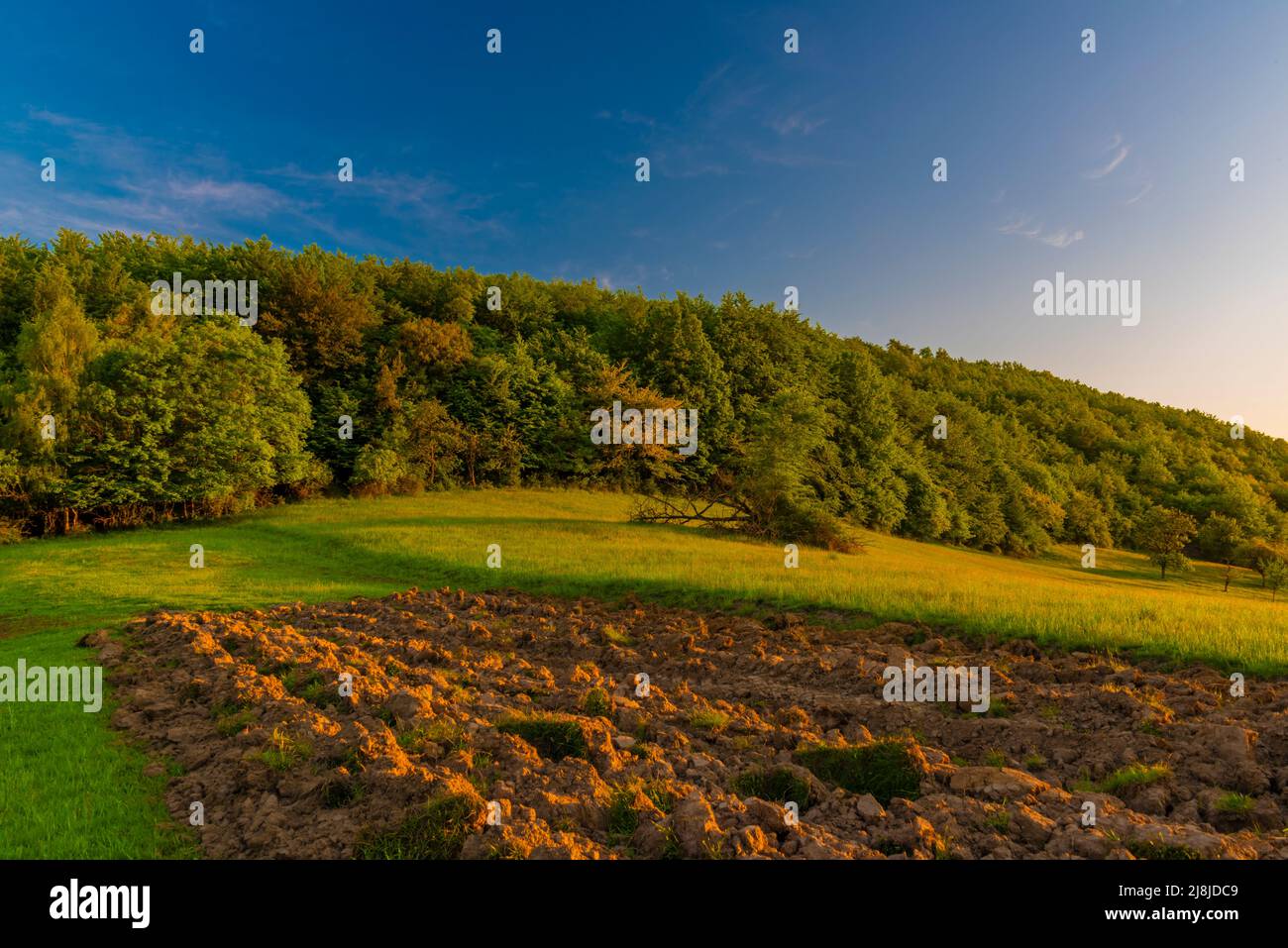 Landscape near Banska Stiavnica town in sping fresh color beautiful ...