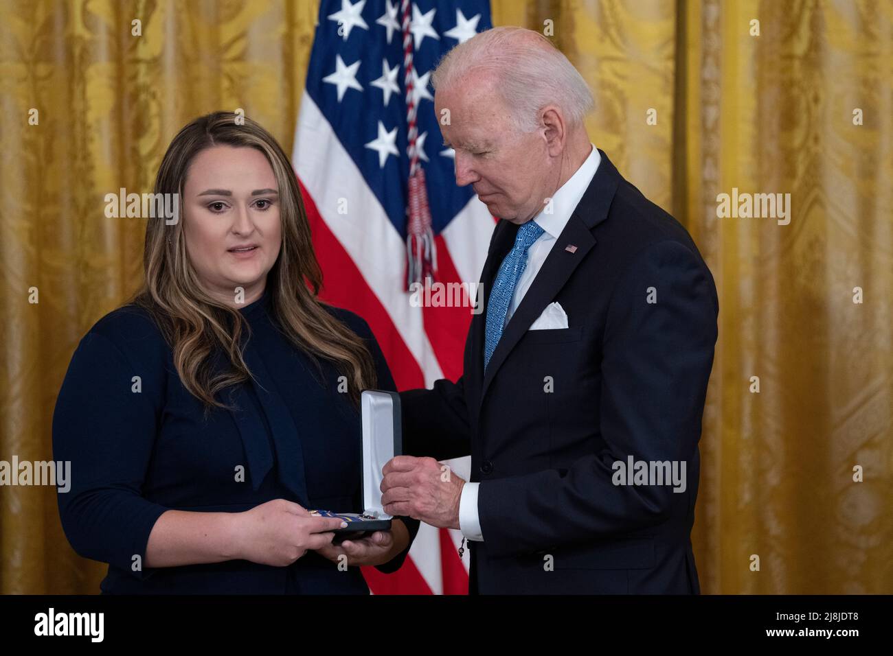 United States President Joe Biden awards Public Safety Officer Medals ...