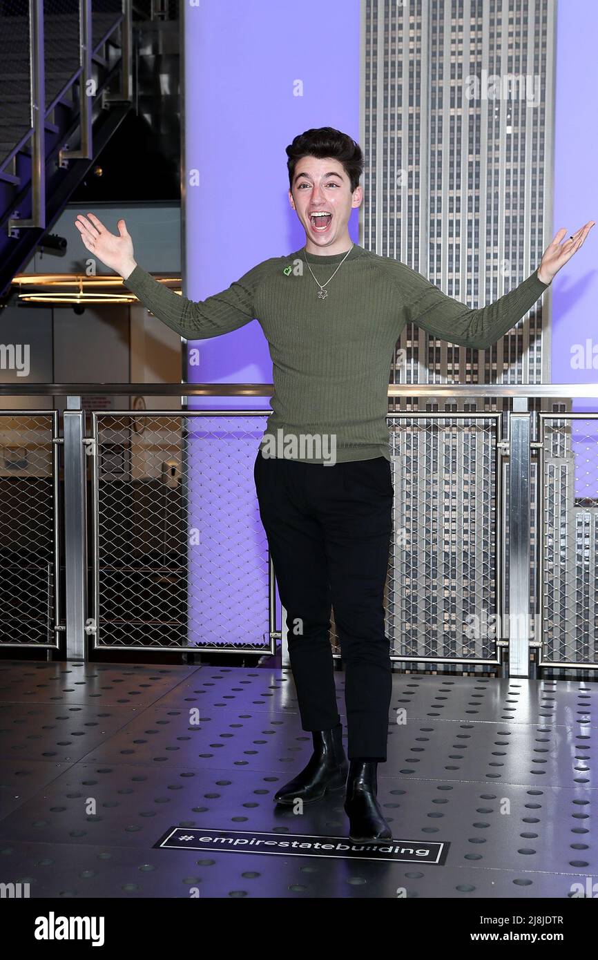 New York, NY, USA. 16th May, 2022. Eitan Bernath at the ceremonial ...