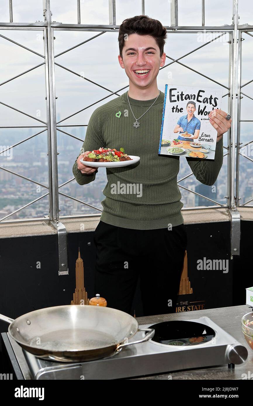 New York, NY, USA. 16th May, 2022. Eitan Bernath at the ceremonial ...