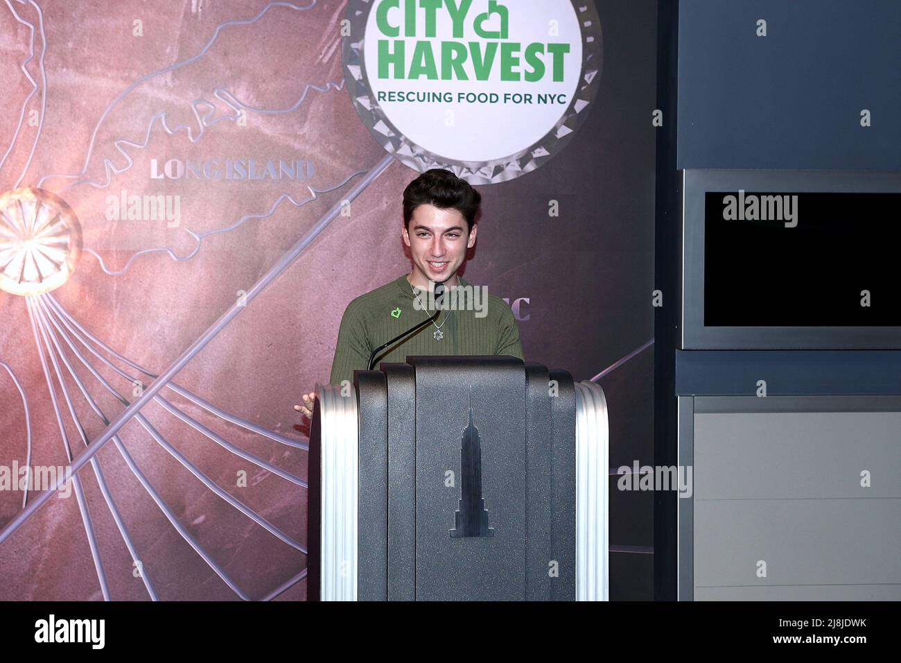 New York, NY, USA. 16th May, 2022. Eitan Bernath at the ceremonial ...