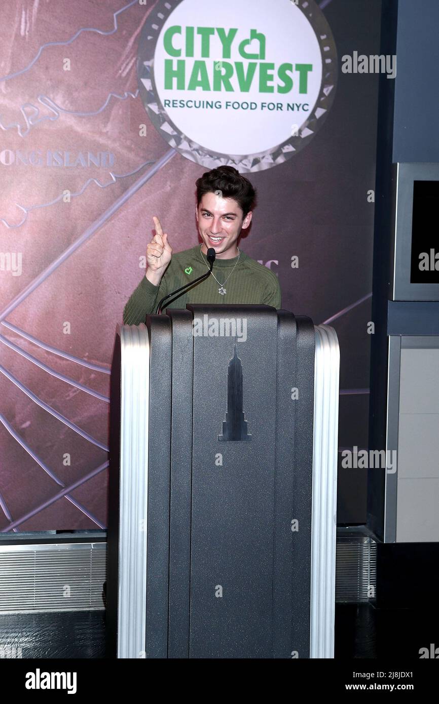 New York, NY, USA. 16th May, 2022. Eitan Bernath at the ceremonial ...