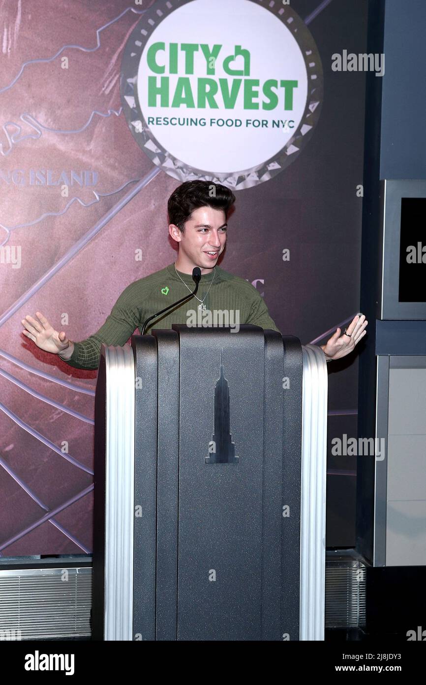 New York, NY, USA. 16th May, 2022. Eitan Bernath at the ceremonial ...