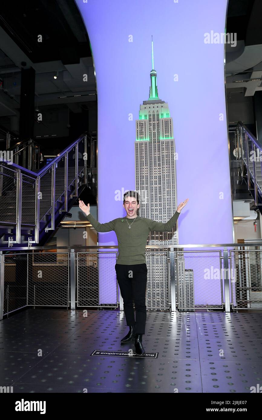 New York, NY, USA. 16th May, 2022. Eitan Bernath at the ceremonial ...