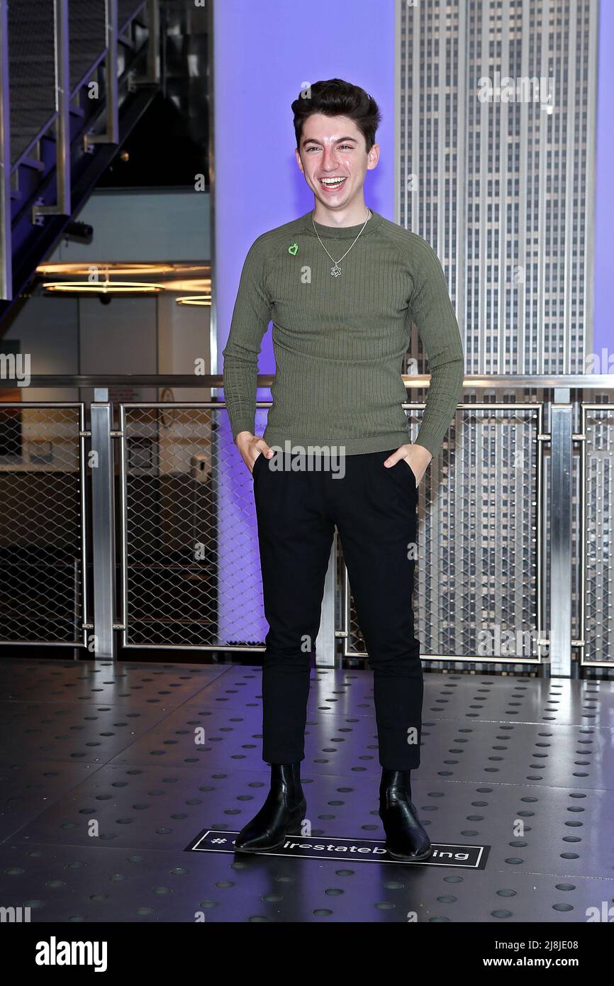 New York, NY, USA. 16th May, 2022. Eitan Bernath at the ceremonial ...