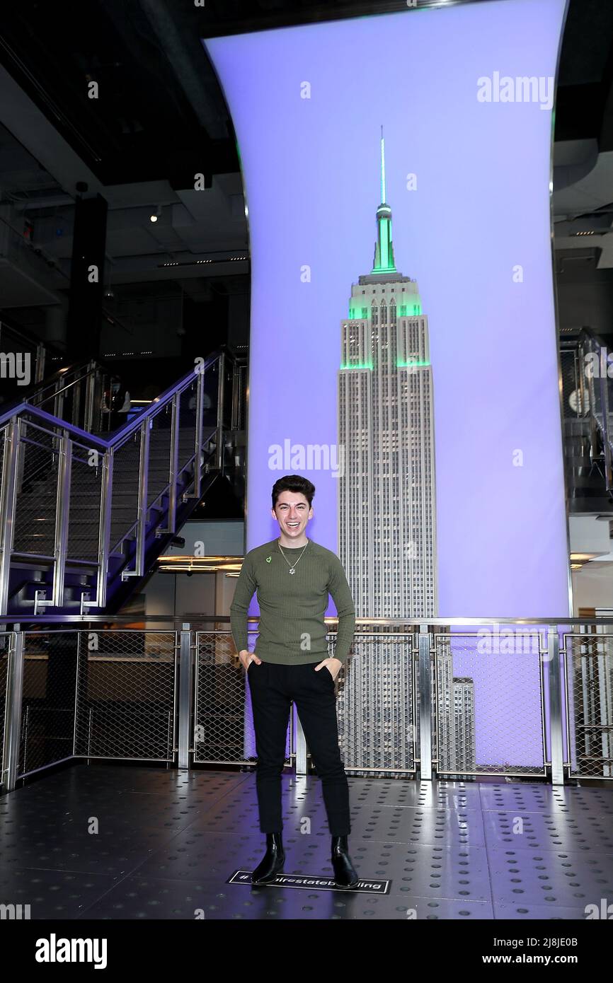 New York, NY, USA. 16th May, 2022. Eitan Bernath at the ceremonial ...