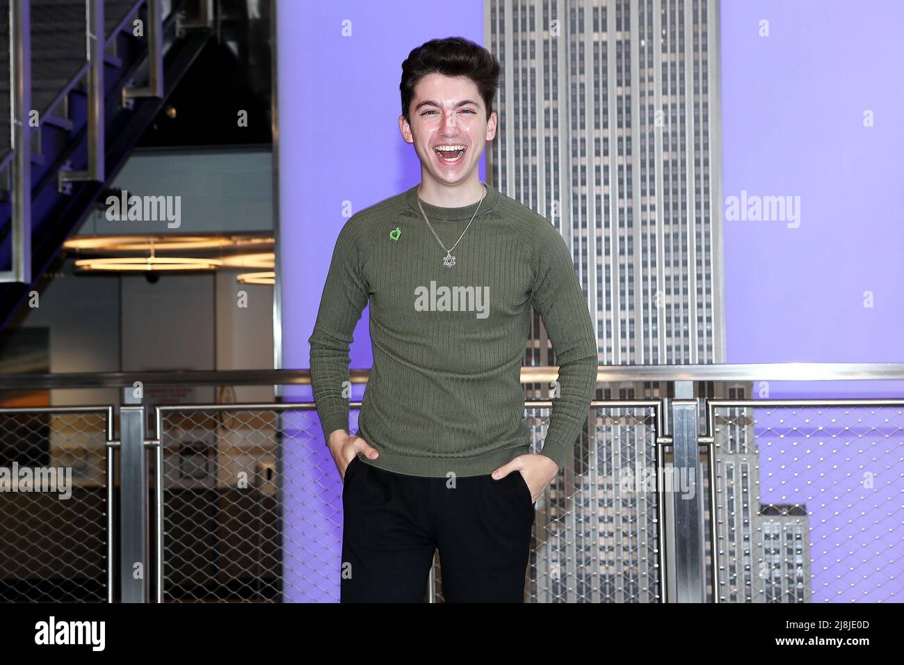 New York, NY, USA. 16th May, 2022. Eitan Bernath at the ceremonial ...