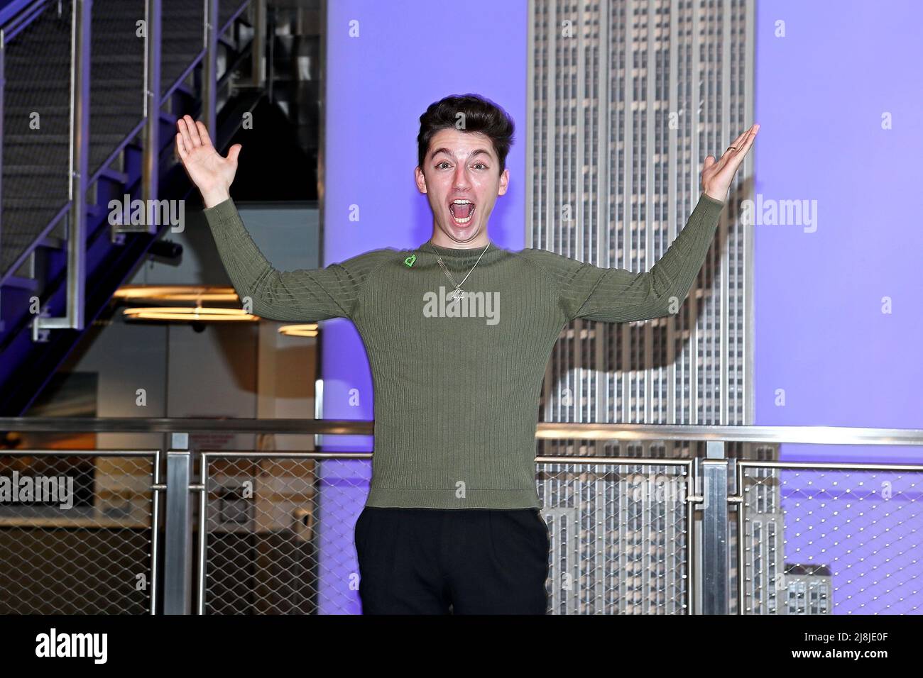 New York, NY, USA. 16th May, 2022. Eitan Bernath at the ceremonial ...