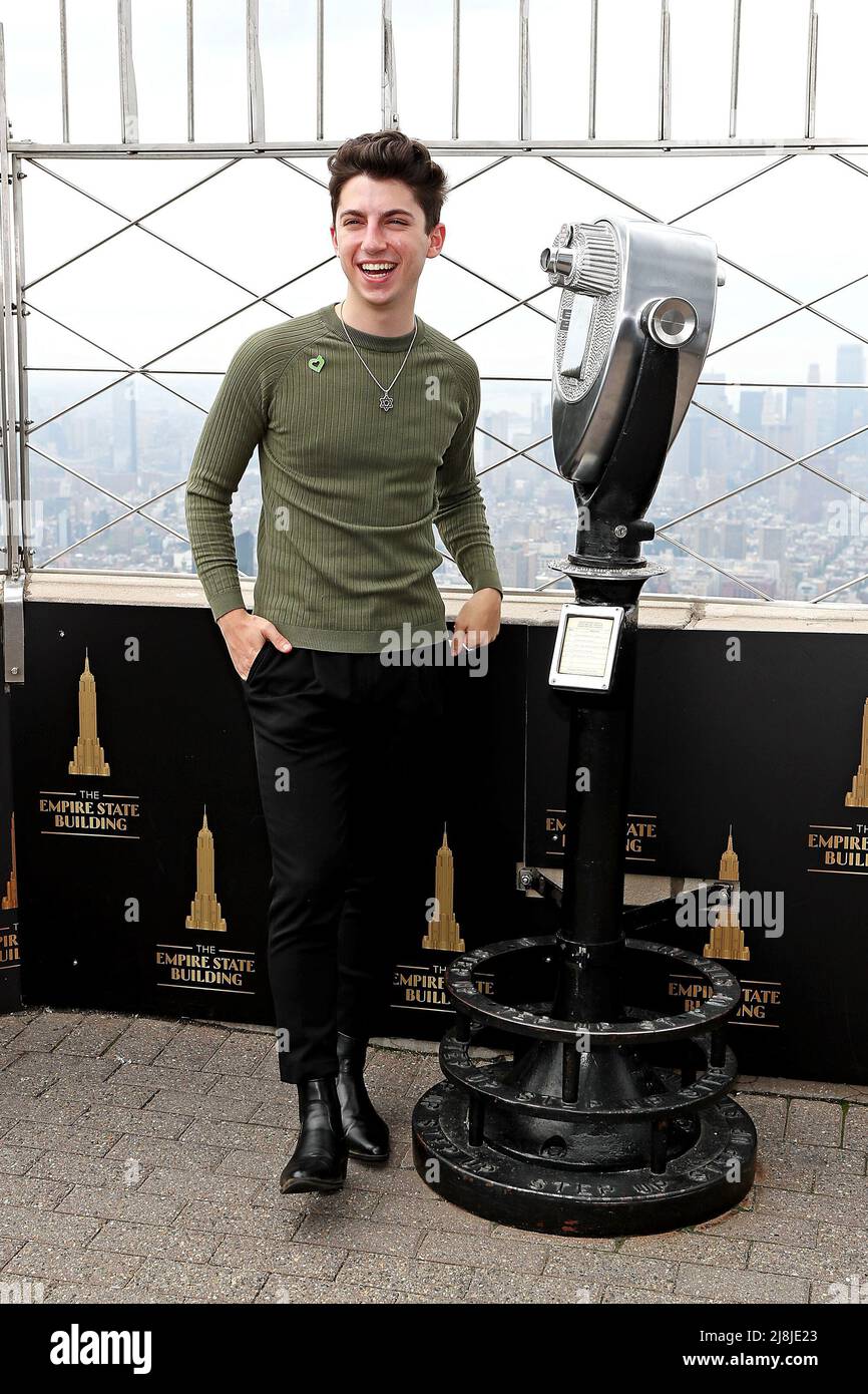New York, NY, USA. 16th May, 2022. Eitan Bernath at the ceremonial ...