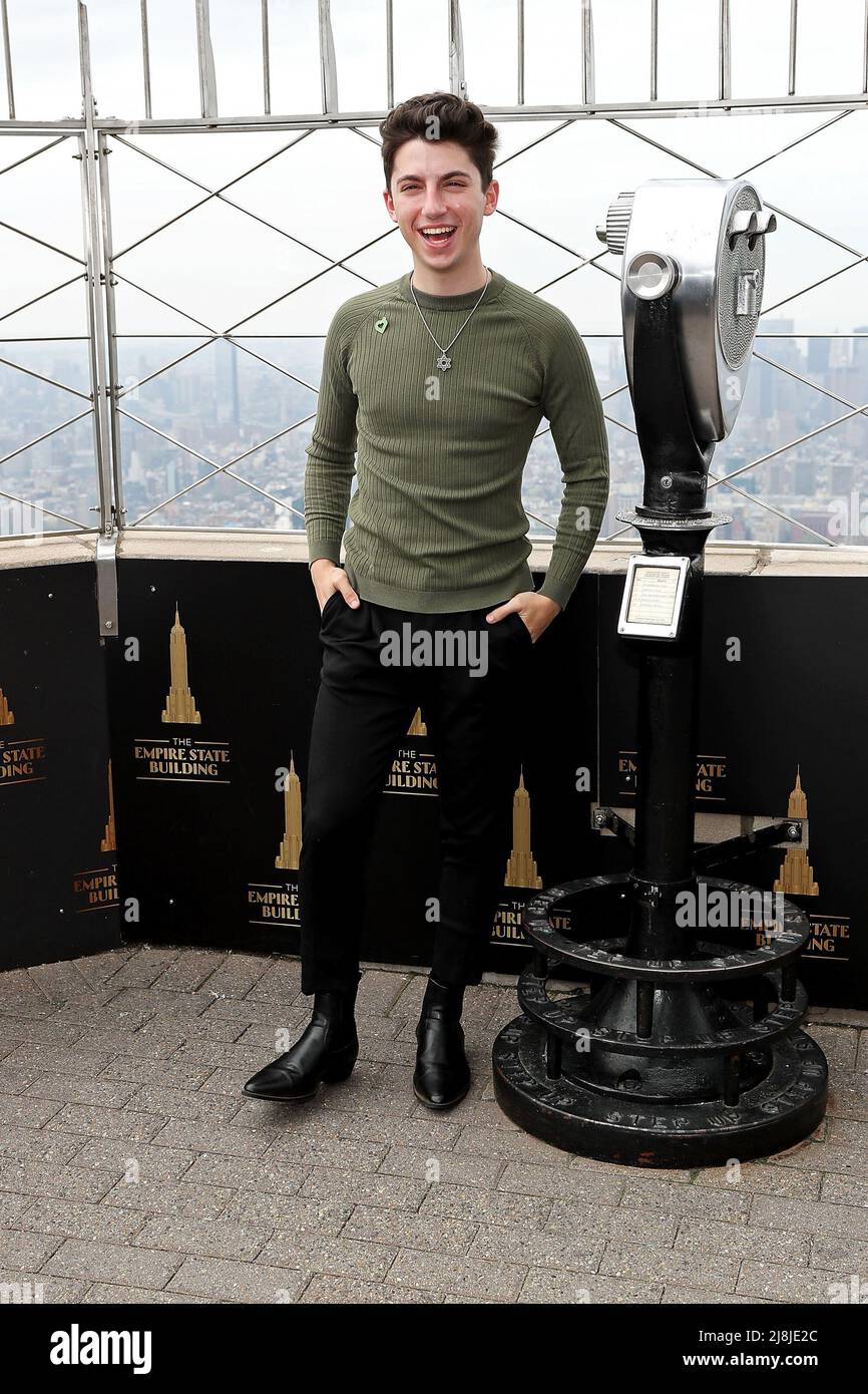 New York, NY, USA. 16th May, 2022. Eitan Bernath at the ceremonial ...