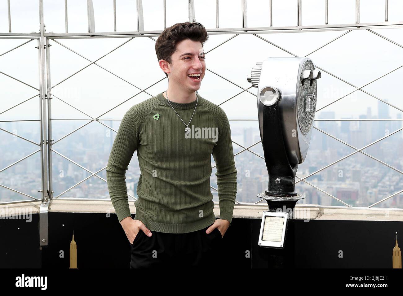 New York, NY, USA. 16th May, 2022. Eitan Bernath at the ceremonial ...