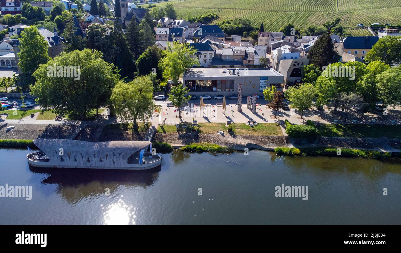Schengen luxembourg aerial hi-res stock photography and images - Alamy