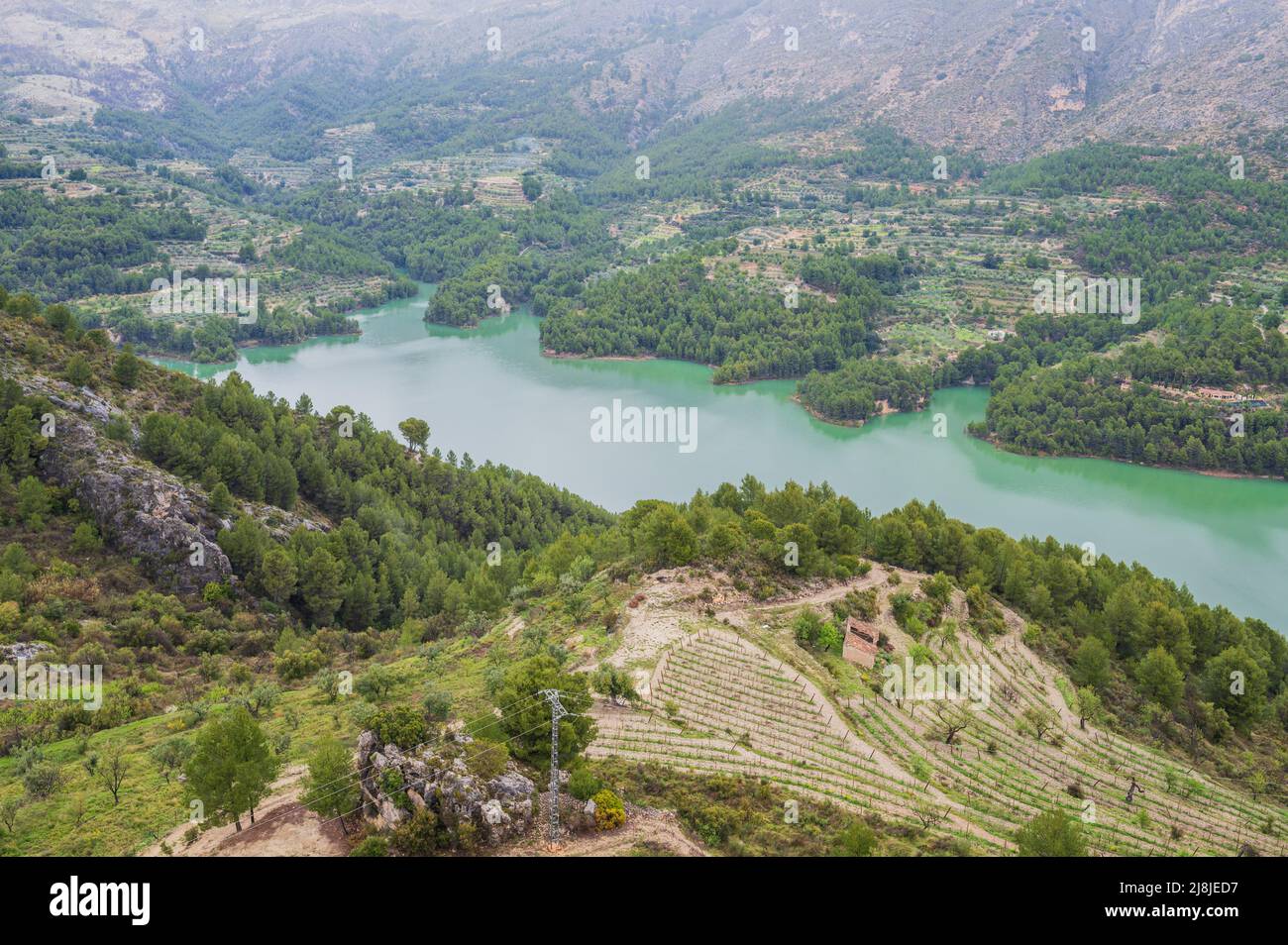 Guadalest river in El Castell de Guadalest, Alicante, Spain Stock Photo ...