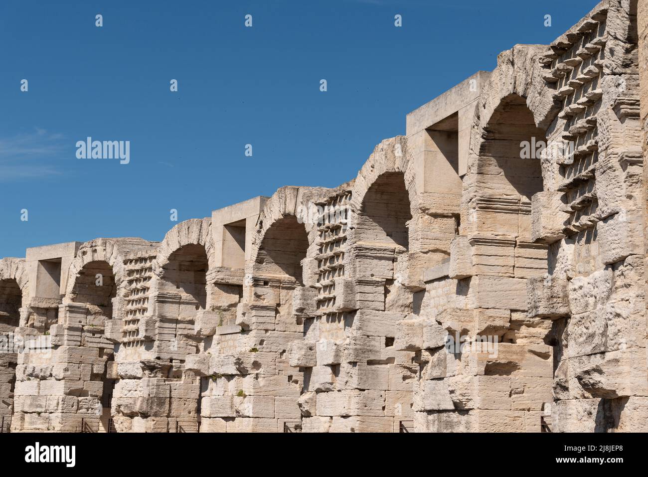 Arles Amphitheatre (built in 90 AD). Arles. Bouches-du-Rhône Dep ...