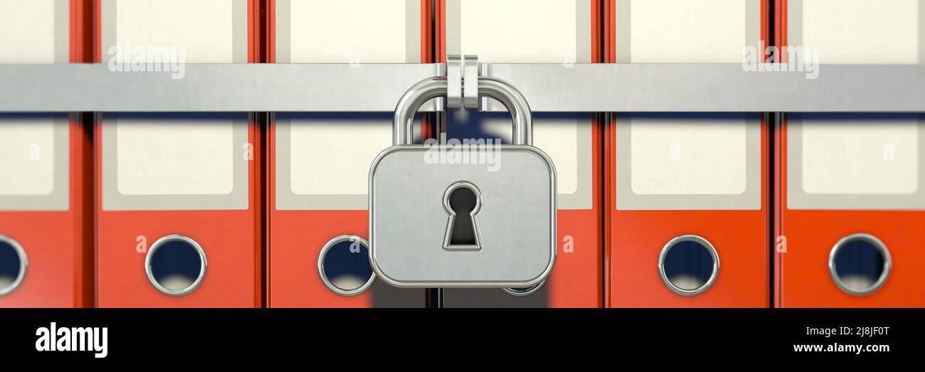 Secret files - under lock of key Stock Photo - Alamy