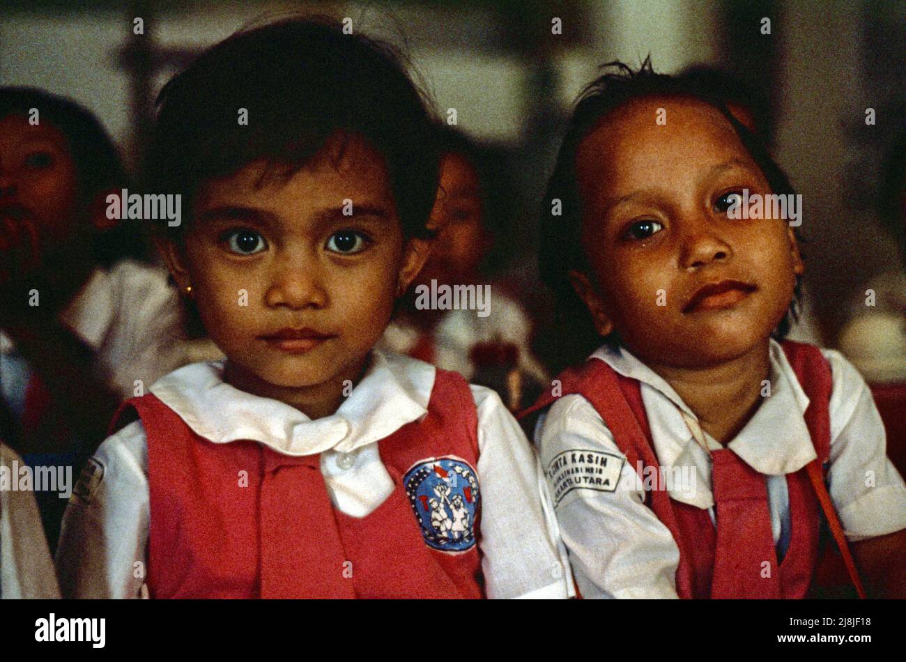 School children in classroom in Jakarta, Indonesia 1984 Stock Photo - Alamy