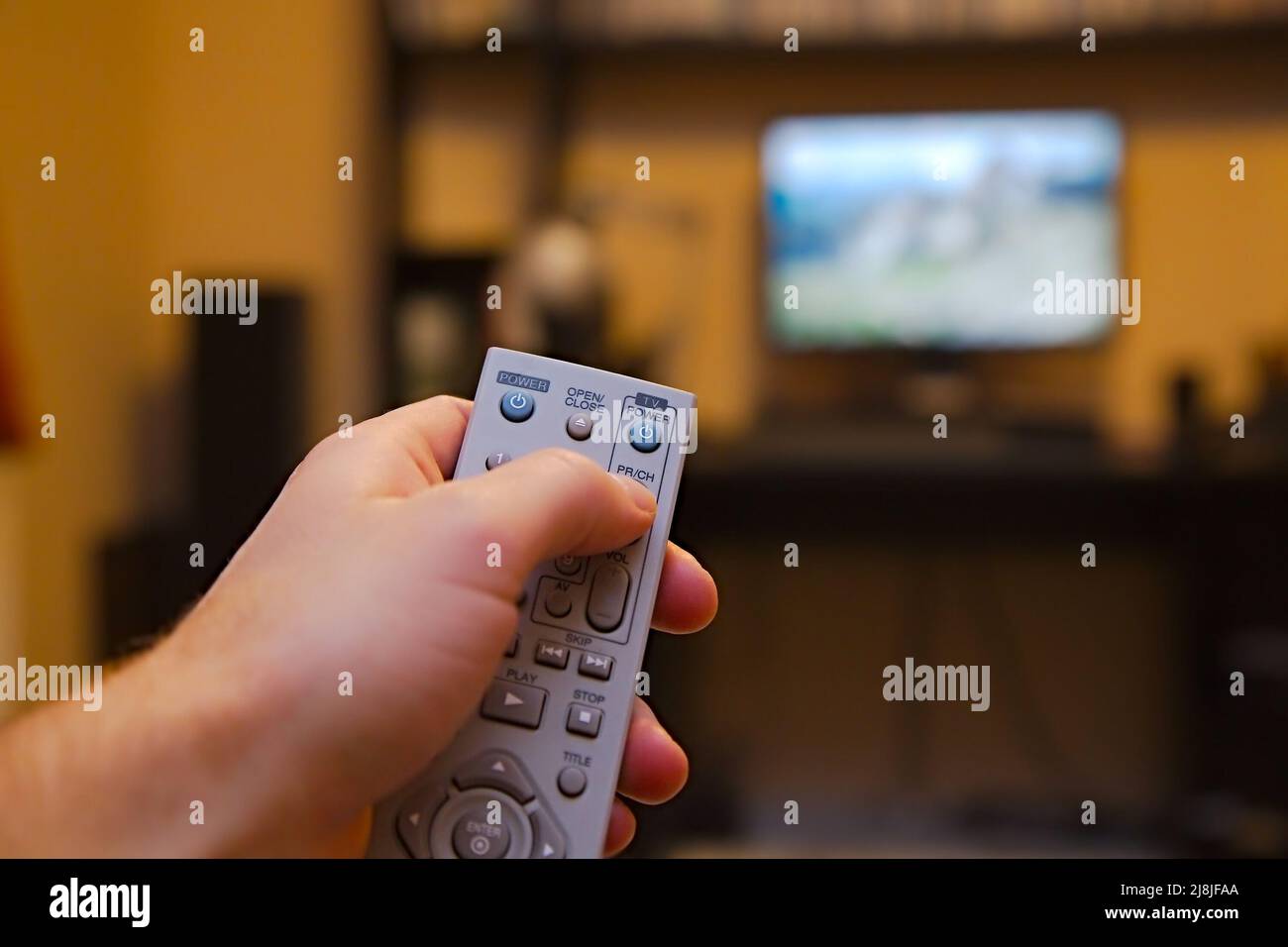 TV Remote Control Stock Photo - Alamy