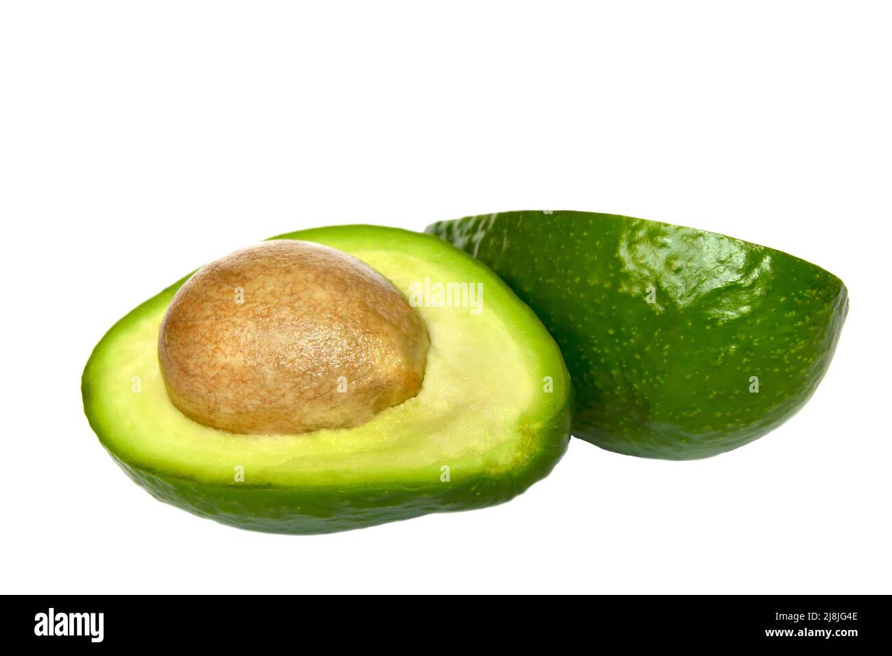 Avocado isolated on a white background without shadow Stock Photo - Alamy