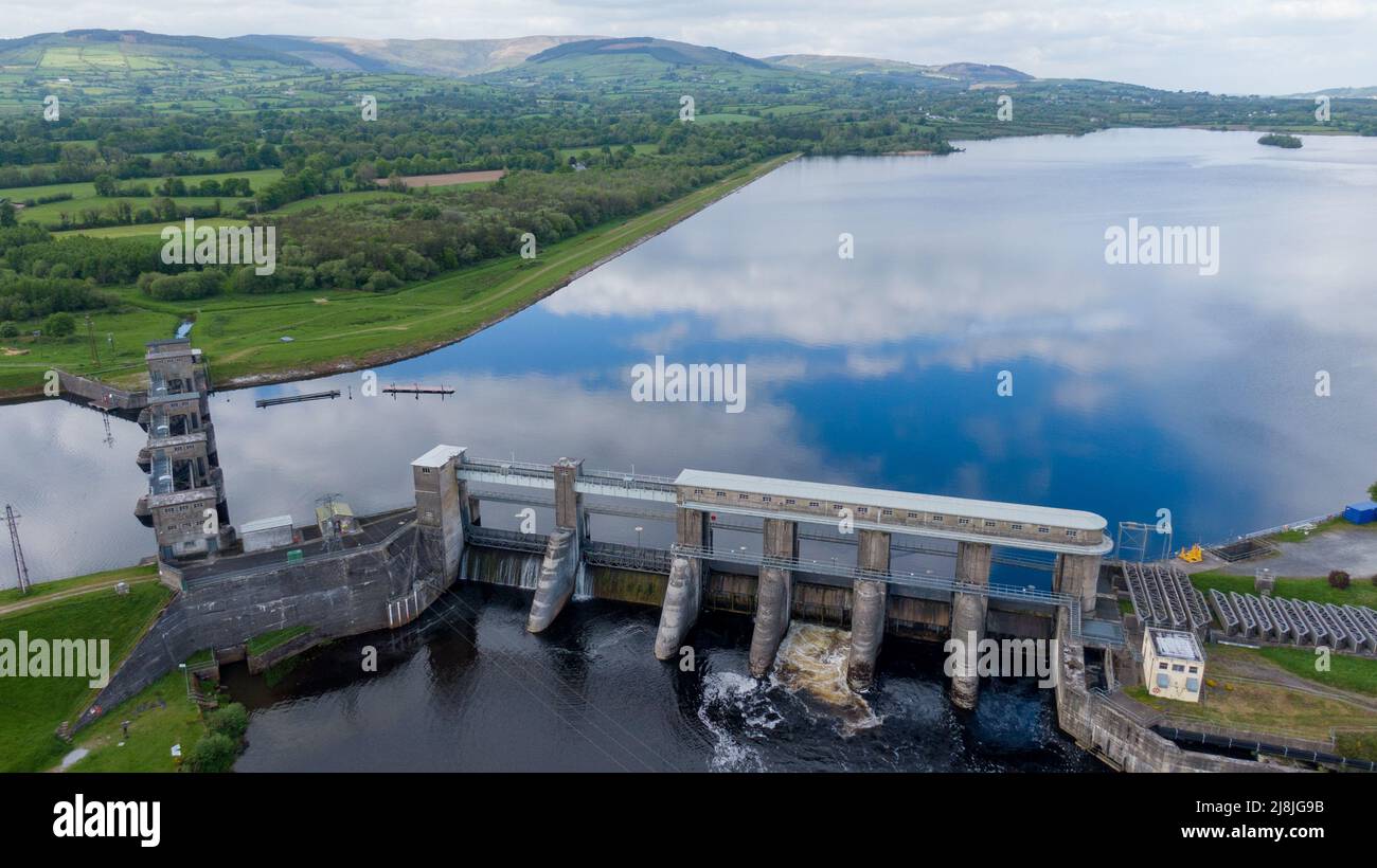 O'Brien's Bridge, Clare Ireland -May,14, 2022,Parteen Weir in the ...