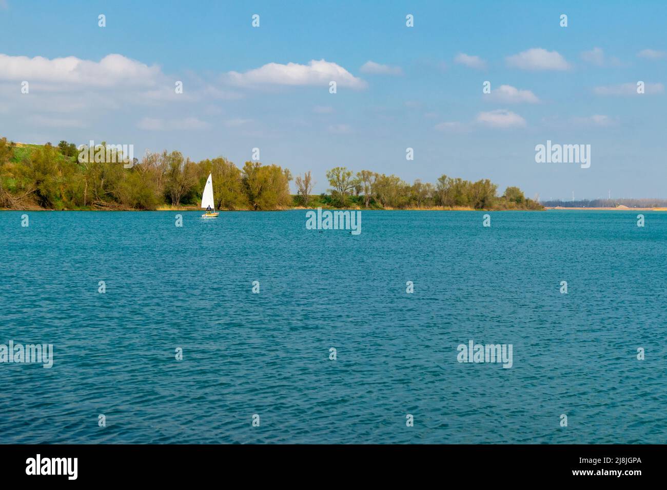 Holiday feeling at Lago di Alpi near Erfurt - Thuringia - Germany Stock ...